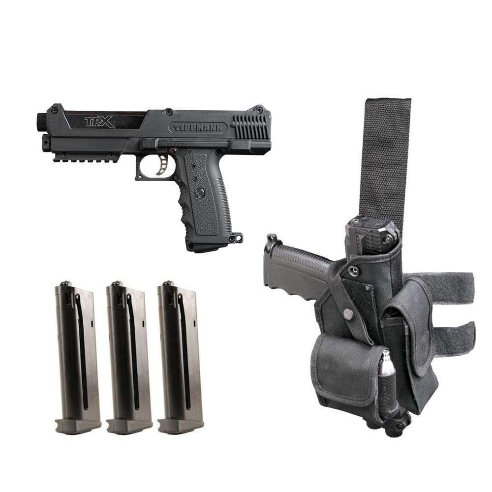Tippmann TIPX Paintball Pistol Deluxe Kit - Black | Impact Proshop